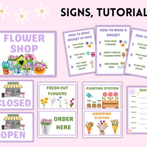 Flower Shop Pretend Play Printable, Flower Shop Dramatic Play ...