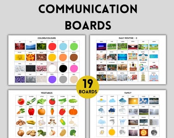 Non Verbal Communication Visual Board Flash Cards Special Needs Senior ...