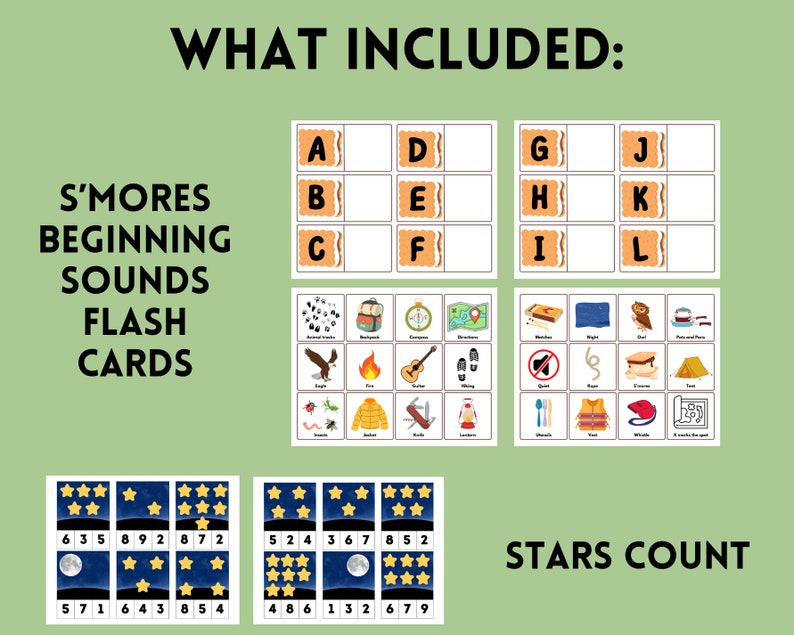 Camping Bundle | Preschool Printable | Homeschool | Toddler | Camping ...