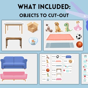 Prepositions Activity, Prepositions Flash Cards, Grammar for Kids ...