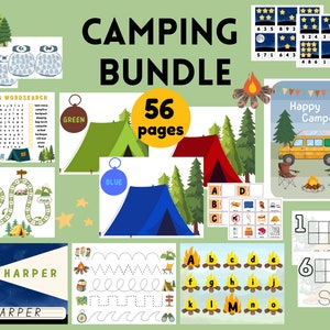 Camping Bundle | Preschool Printable | Homeschool | Toddler | Camping ...