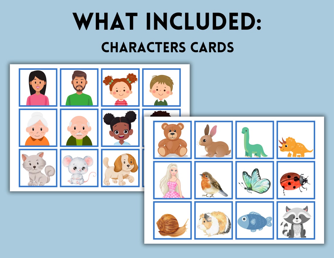 Story Telling Cards Printable Kids Activity Learning PDF - Etsy