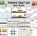 Things That Go Busy Book, File Folder Game, Learning Binder, Early ...