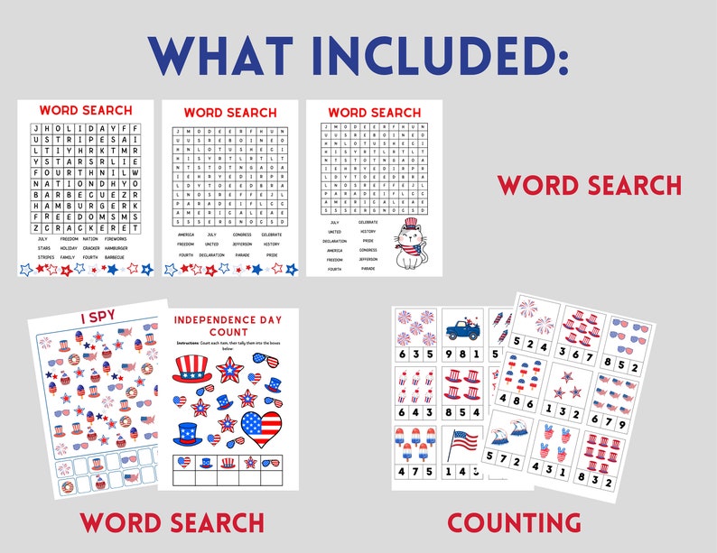 Patriotic Preschool Activities, Patriotic Preschool Worksheets, 4th of ...