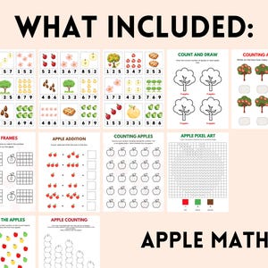 Apple Unit Study Bundle for Preschool | Montessori-inspired Curriculum ...