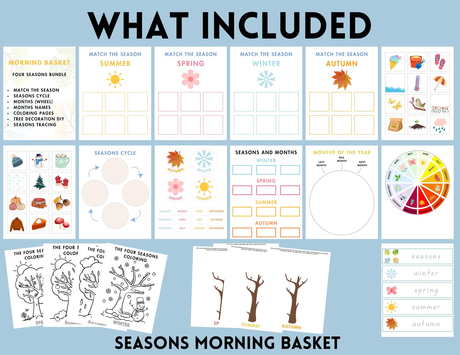 Morning Board Printable | Perpetual Calendar Circle Time | Preschool ...