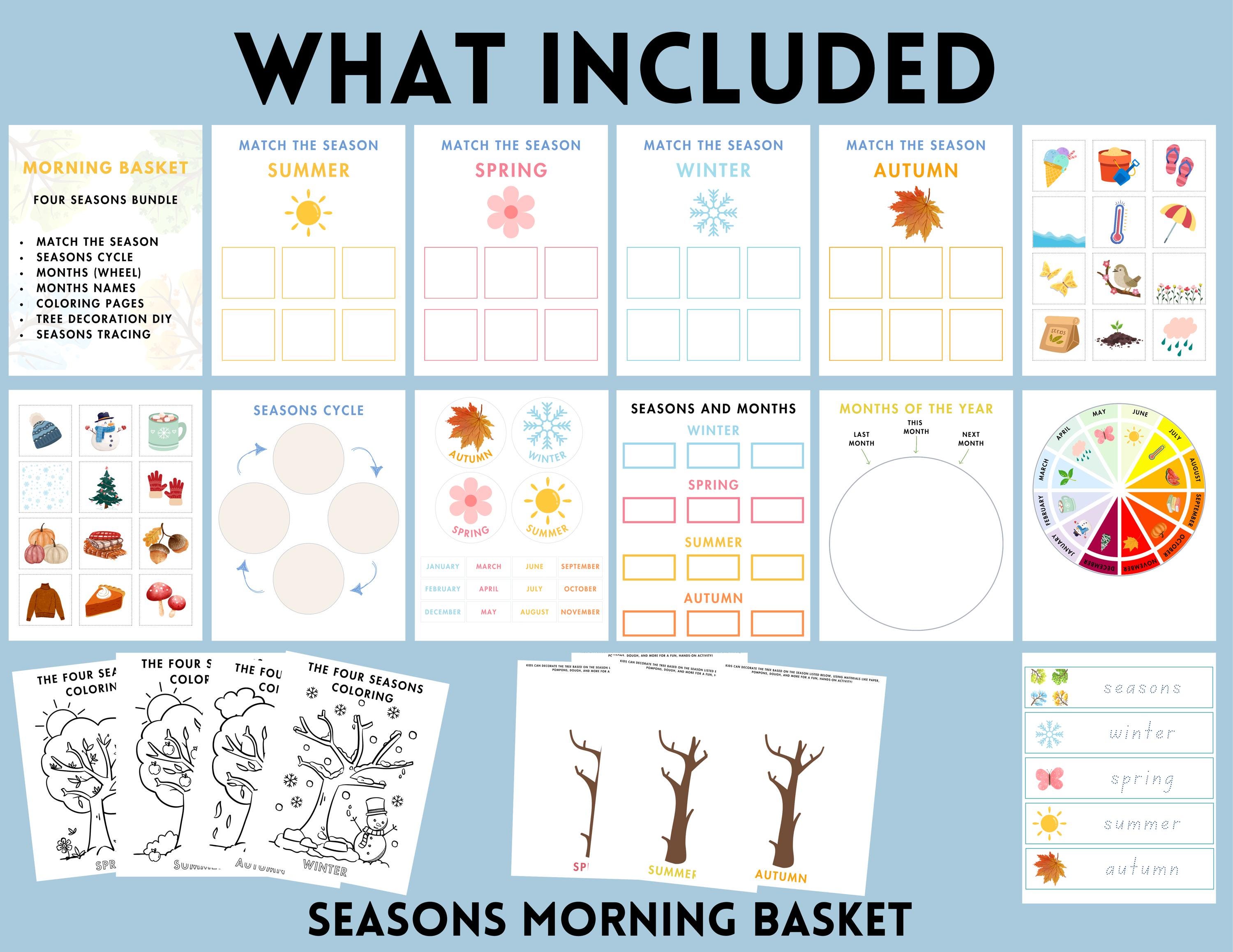 Morning Board Printable | Perpetual Calendar Circle Time | Preschool ...