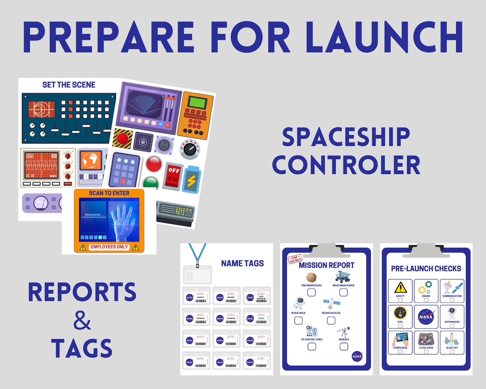 Dramatic Space Station Pretend Play Printable Kids Activity - Etsy