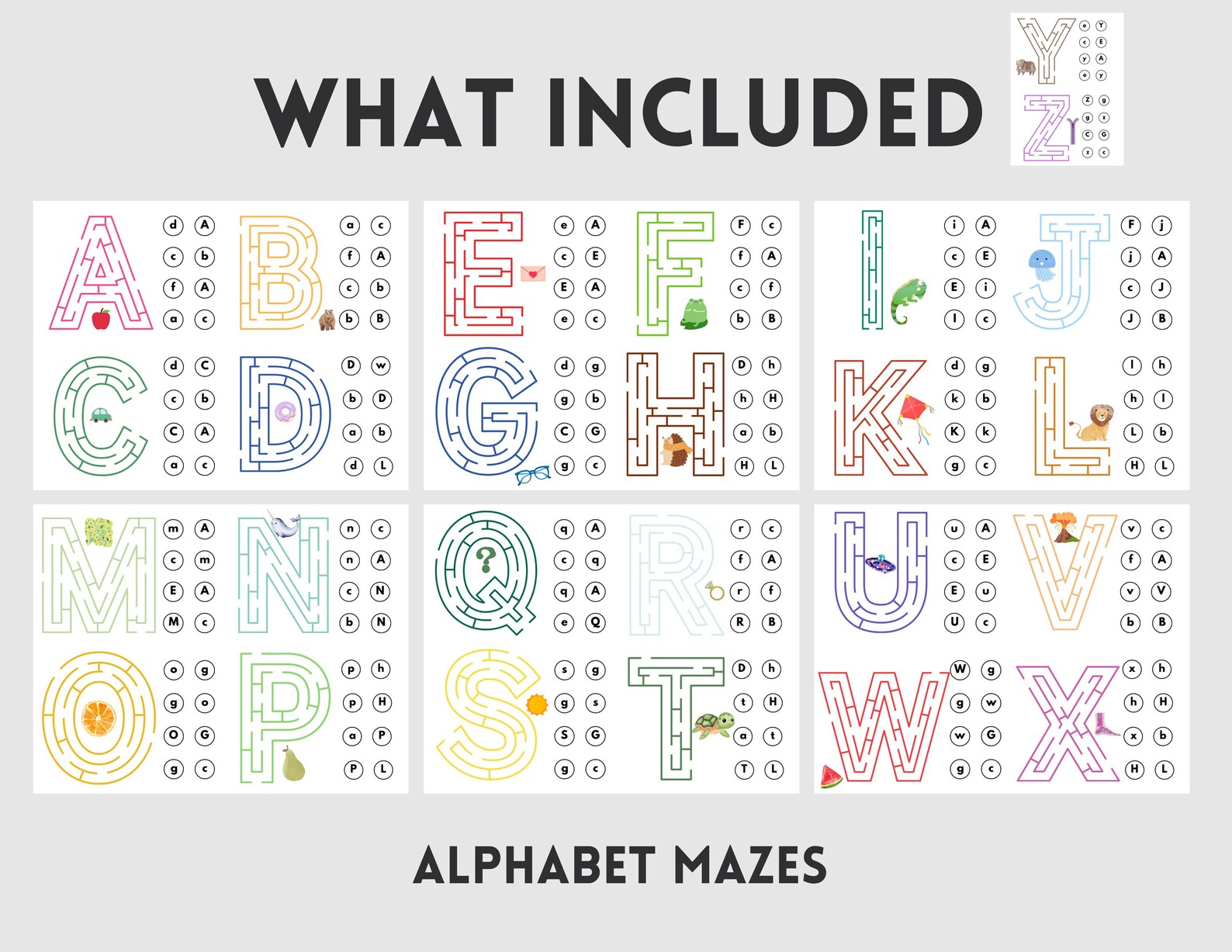 ABC Alphabet Busy Book for Toddlers | First Letter Matching, Tracing ...