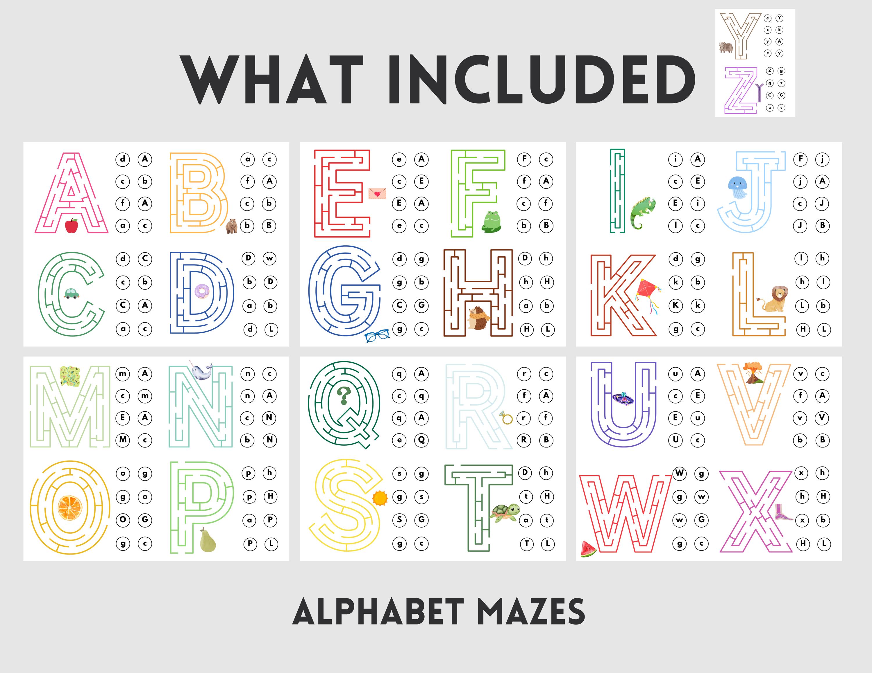 ABC Alphabet Busy Book for Toddlers | First Letter Matching, Tracing ...