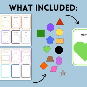 Shape Matching, Shape Flash Cards, Preschool Shapes, Learning Shapes ...