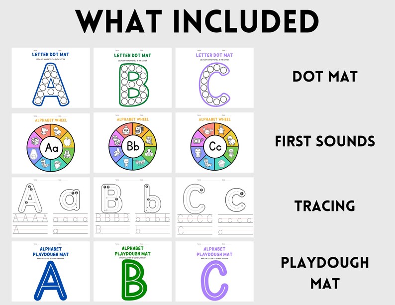 Alphabet Workbook 260 Pages | Letter of the Week Preschool Workbook ...