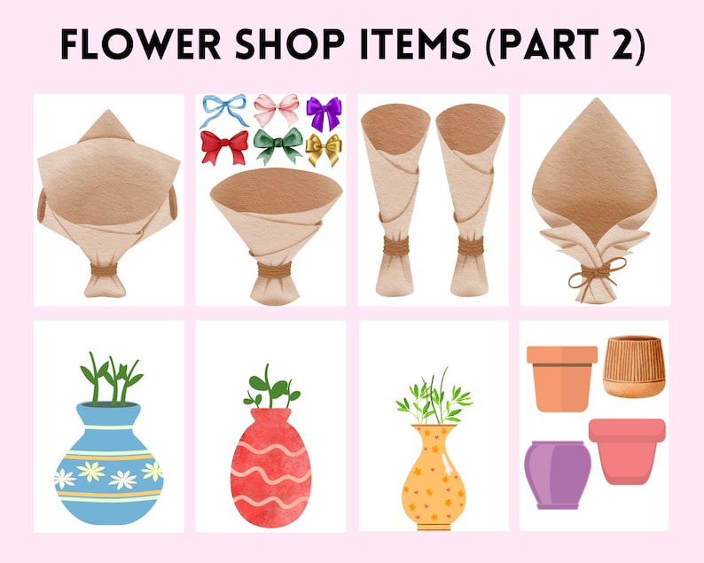 Flower Shop Pretend Play Printable, Flower Shop Dramatic Play ...