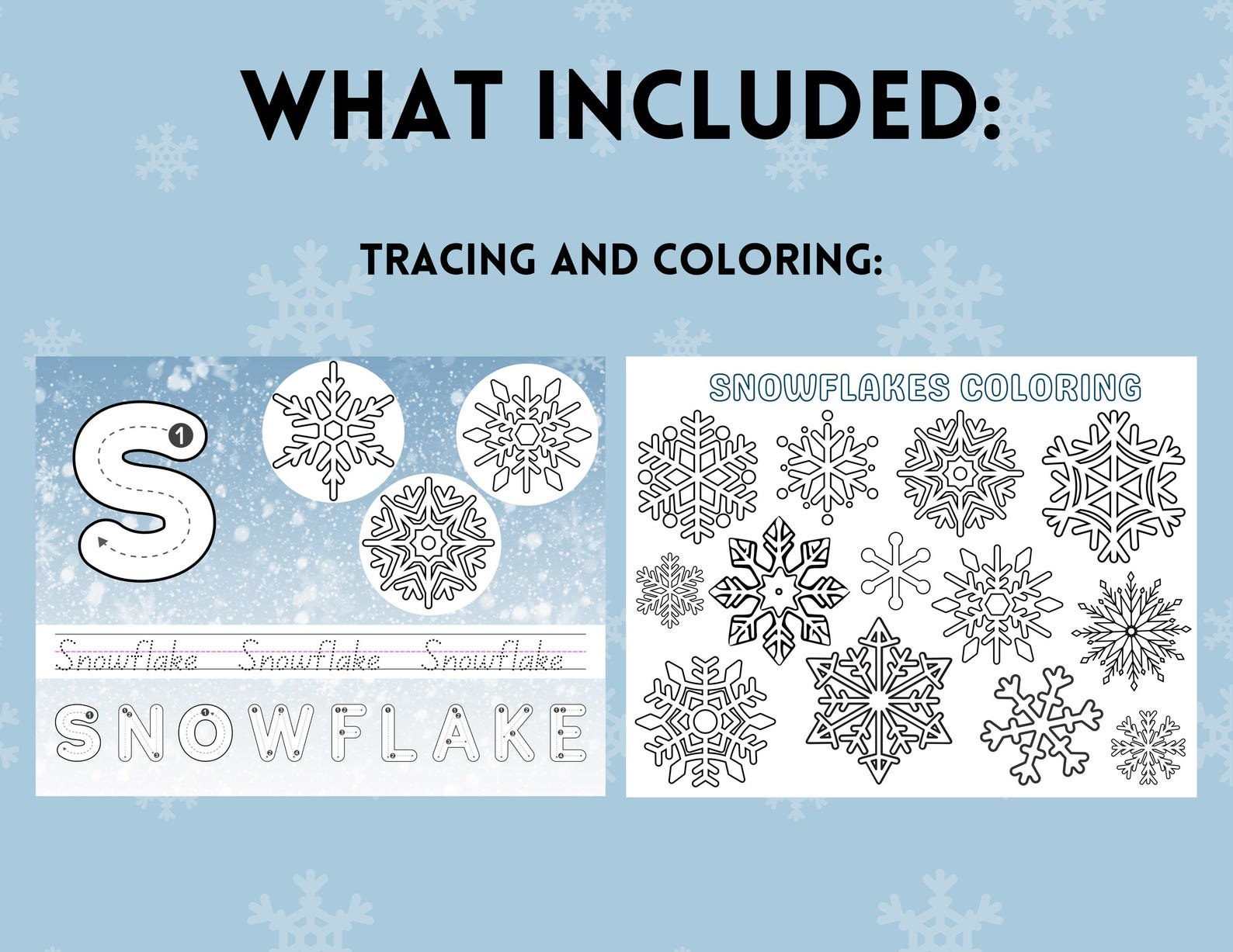 Snow Unit Study & Snowflakes Printable Bundle | Winter Homeschool ...