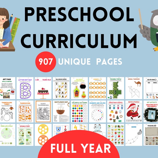 Preschool Curriculum - Etsy