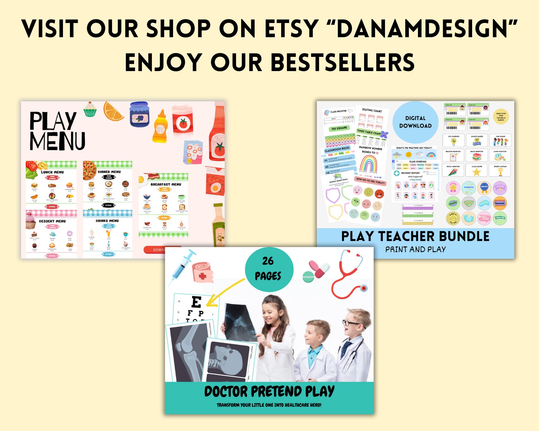 Kid Pretend Play Pizza Menu, Pizza Pretend Play, Pizza Dramatic Play ...