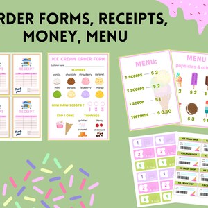 Ice Cream Shop Pretend Play Printable, Dramatic Play, Preschool ...