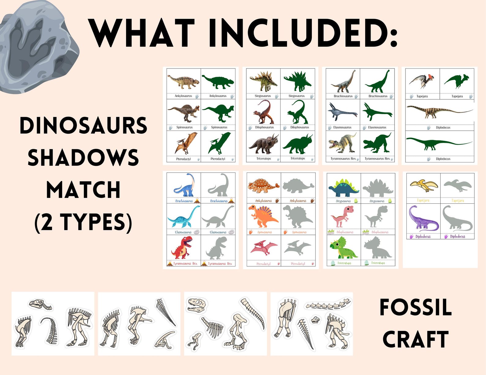 Dinosaur Unit Study Preschool Curriculum | Printable Learning ...