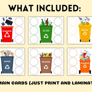 Waste Sorting Activity, Garbage Sorting, Trash, Rubbish, Recycling Game ...