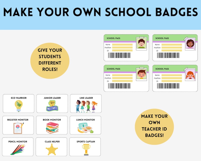 Teacher Pretend Play Set , Printable Instant Download , Dramatic Play ...