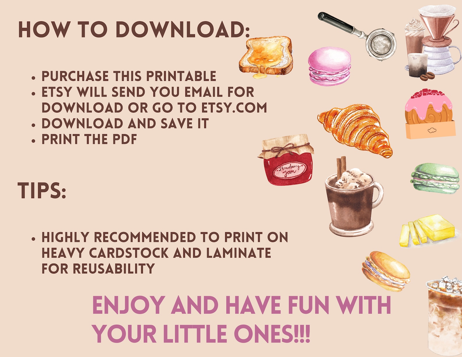 Coffee Shop Dramatic Play Printables, Kids Cafe Pretend Play, Coffee ...
