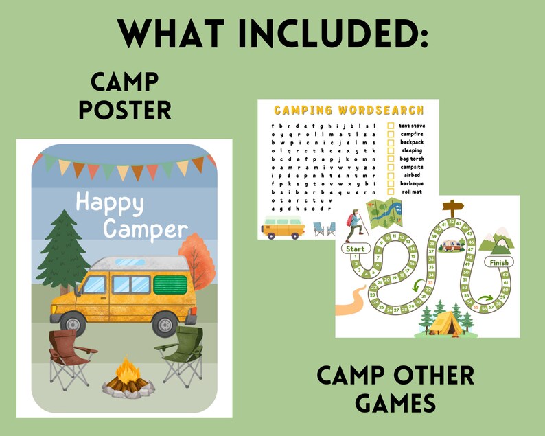 Camping Bundle | Preschool Printable | Homeschool | Toddler | Camping ...
