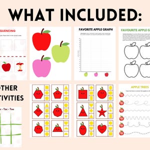 Apple Unit Study Bundle for Preschool | Montessori-inspired Curriculum ...