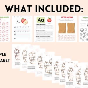 Apple Unit Study Bundle for Preschool | Montessori-inspired Curriculum ...