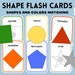 Shape Matching, Shape Flash Cards, Preschool Shapes, Learning Shapes ...