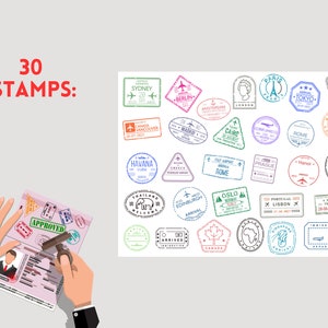 Pretend Play Travel, Printable US Passport for Kids, Boarding Pass ...