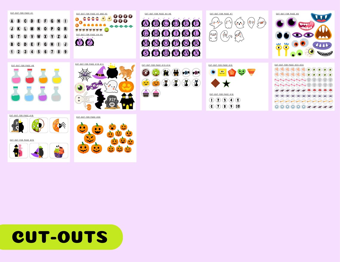 Halloween Busy Book Printable | Toddler Learning Book | Halloween ...