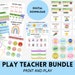 Teacher Pretend Play Set , Printable Instant Download , Dramatic Play ...