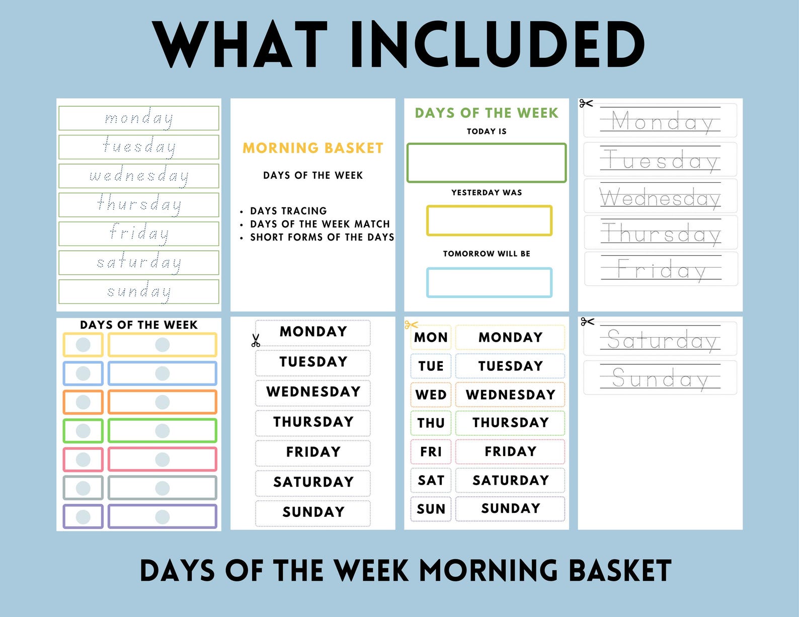 Morning Board Printable | Perpetual Calendar Circle Time | Preschool ...