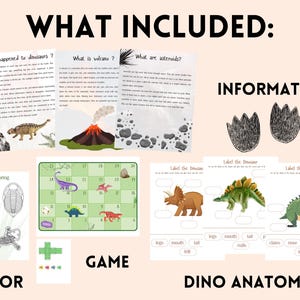 Dinosaur Unit Study Preschool Curriculum | Printable Learning ...