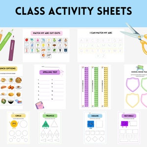 Teacher Pretend Play Set , Printable Instant Download , Dramatic Play ...