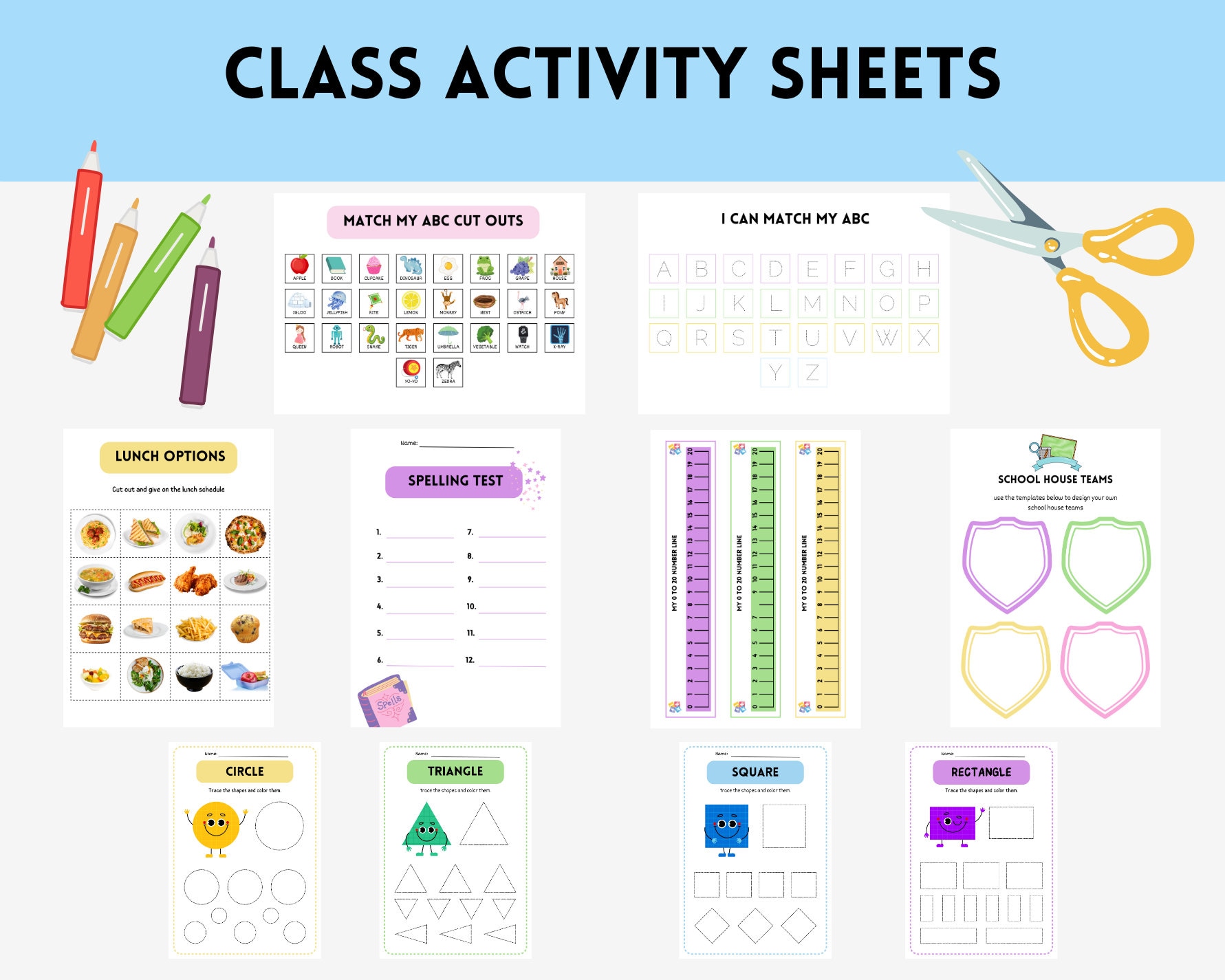 Teacher Pretend Play Set , Printable Instant Download , Dramatic Play ...