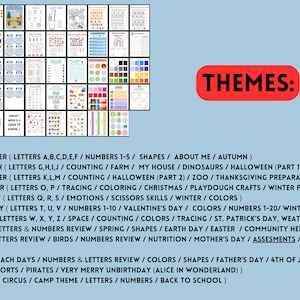 Preschool Curriculum Lesson Plan, Preschool Activity Curriculum Bundle ...