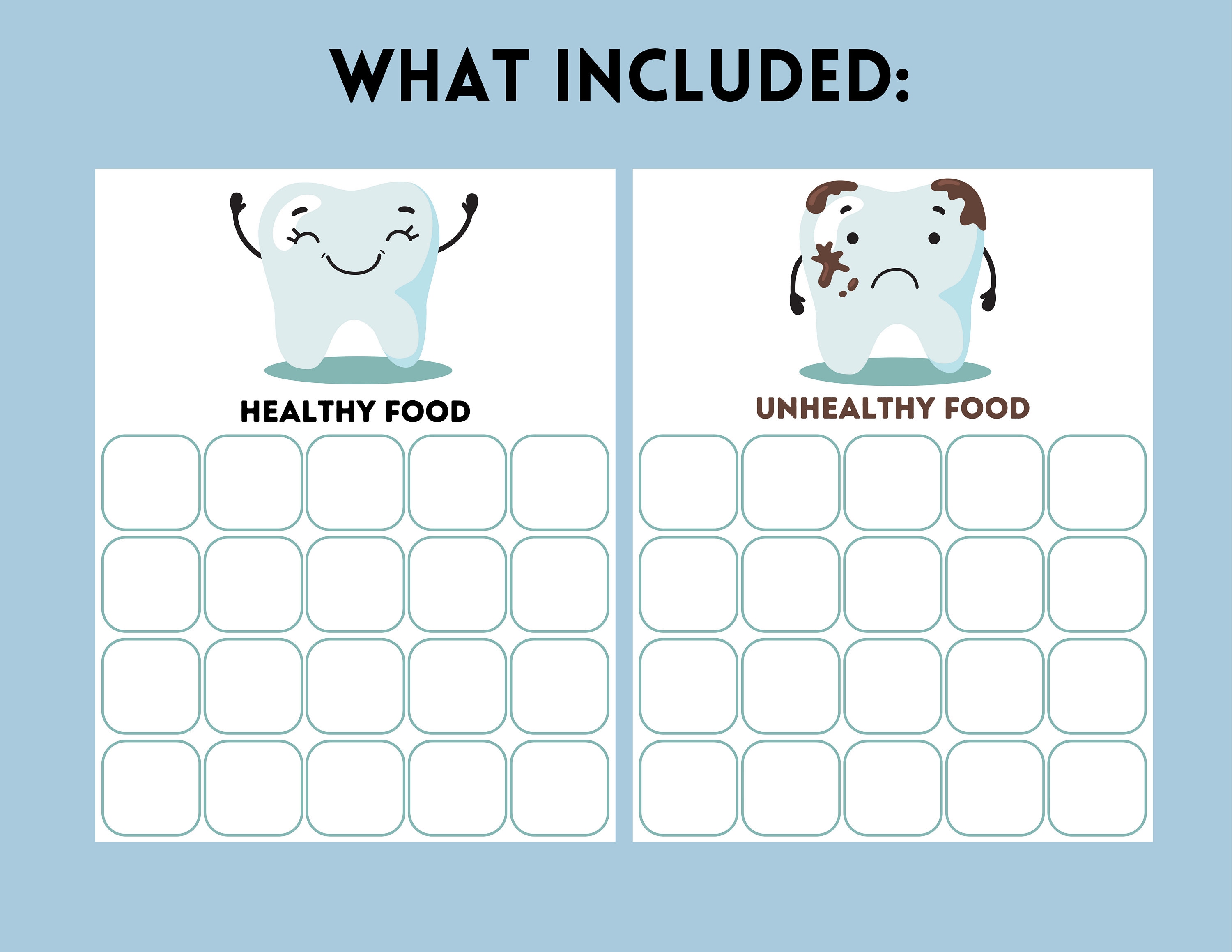 Healthy or Unhealthy Food Sorting Game, Busy Book Pages, Toddler ...