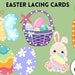 Easter Lacing Cards, Spring Lacing Cards, Printable Preschool Fine ...