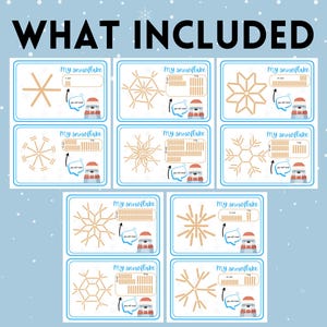Snowflake Popsicle Stick Activity | Winter Game & Christmas Crafts ...