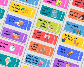 Kids Reward Coupon Printable, Reward Coupon Booklet, Birthday Coupon ...