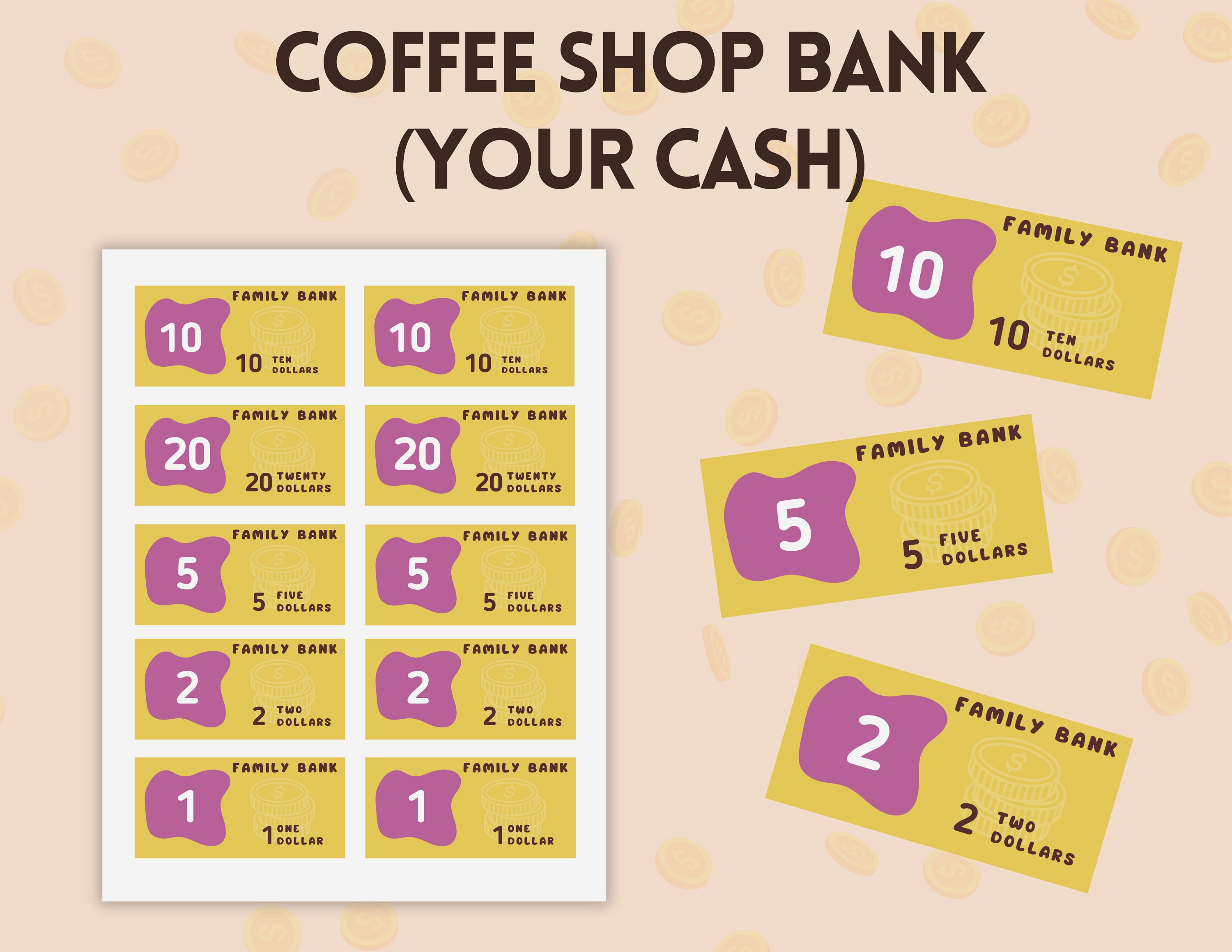 Coffee Shop Dramatic Play Printables, Kids Cafe Pretend Play, Coffee ...