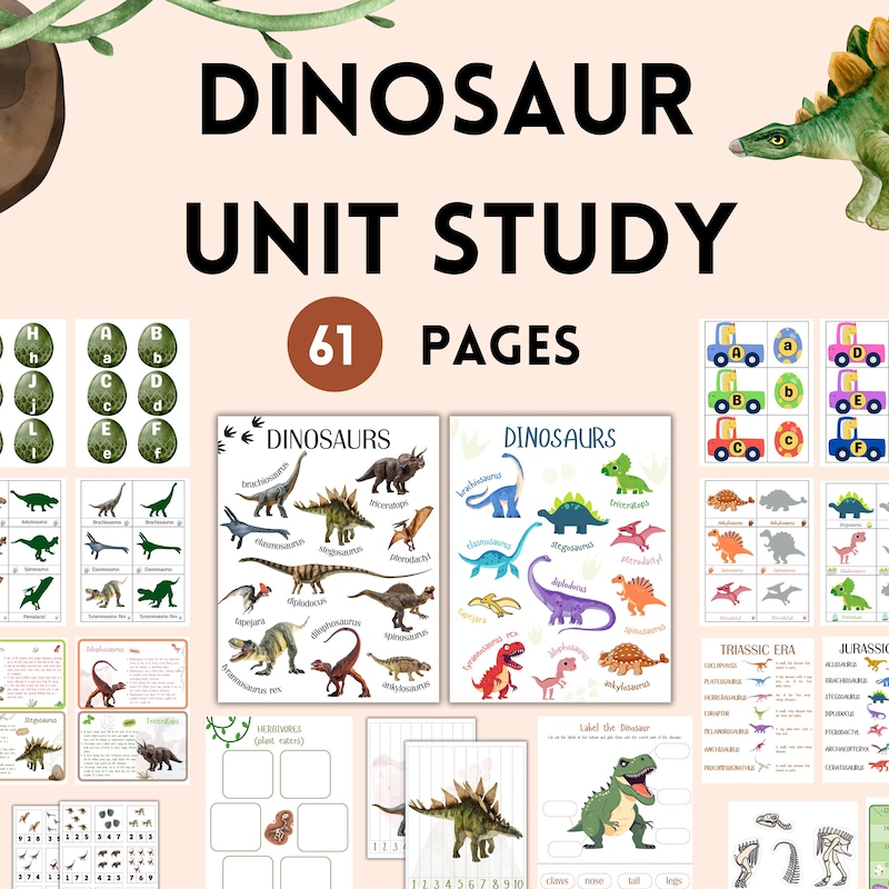 Montessori Dinosaur - Etsy