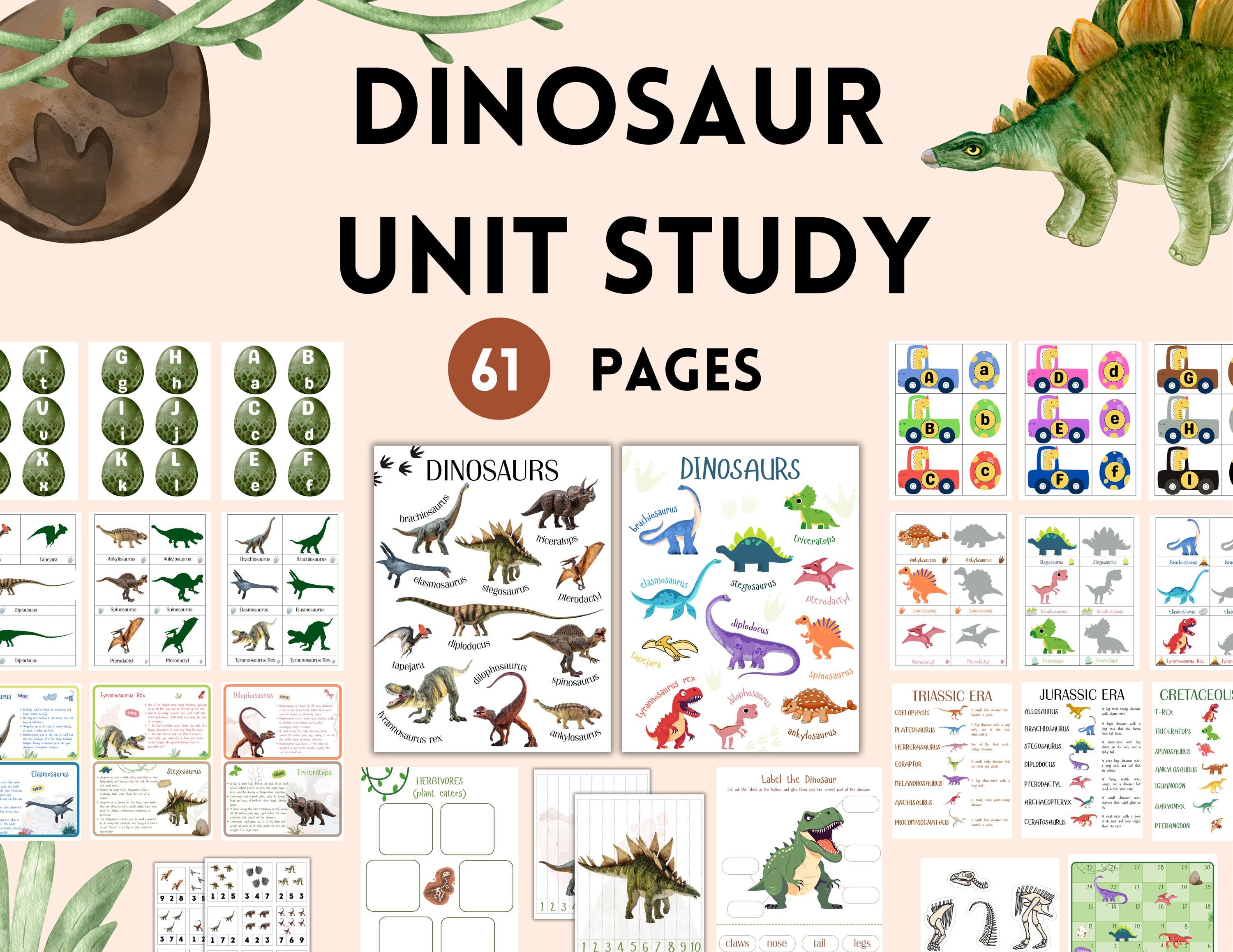 Dinosaur Unit Study Preschool Curriculum | Printable Learning ...