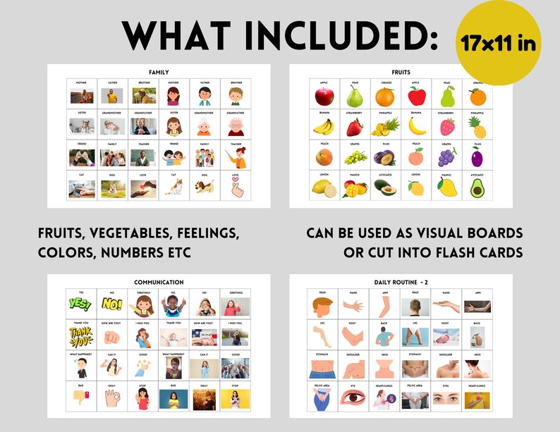 Non Verbal Communication Visual Board, Special Needs, for Seniors ...