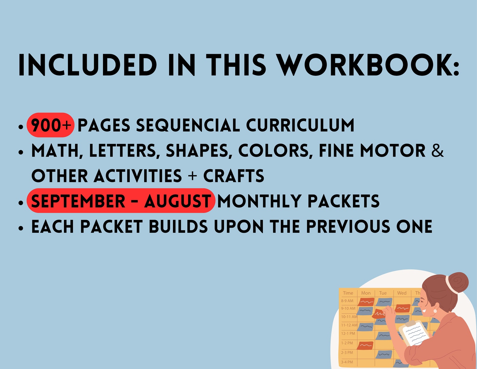 Preschool Curriculum Lesson Plan, Preschool Activity Curriculum Bundle ...