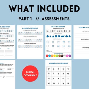 Preschool Assessment Forms Printable | Homeschool Pre-k Assessment ...