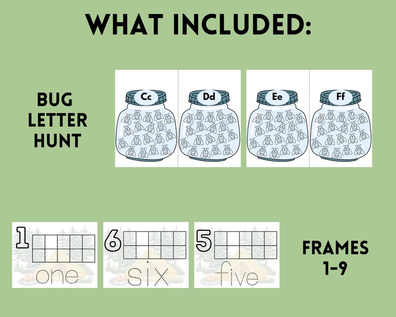 Camping Bundle | Preschool Printable | Homeschool | Toddler | Camping ...