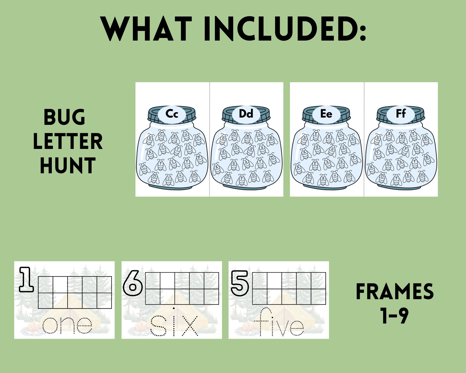 Camping Bundle | Preschool Printable | Homeschool | Toddler | Camping ...