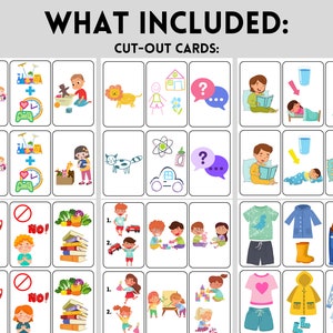 Problem Solving Cards, Communication Cards, Therapy Speech, Autism ...